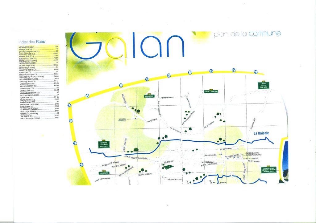 PLAN DE GALAN | Mairie de Galan